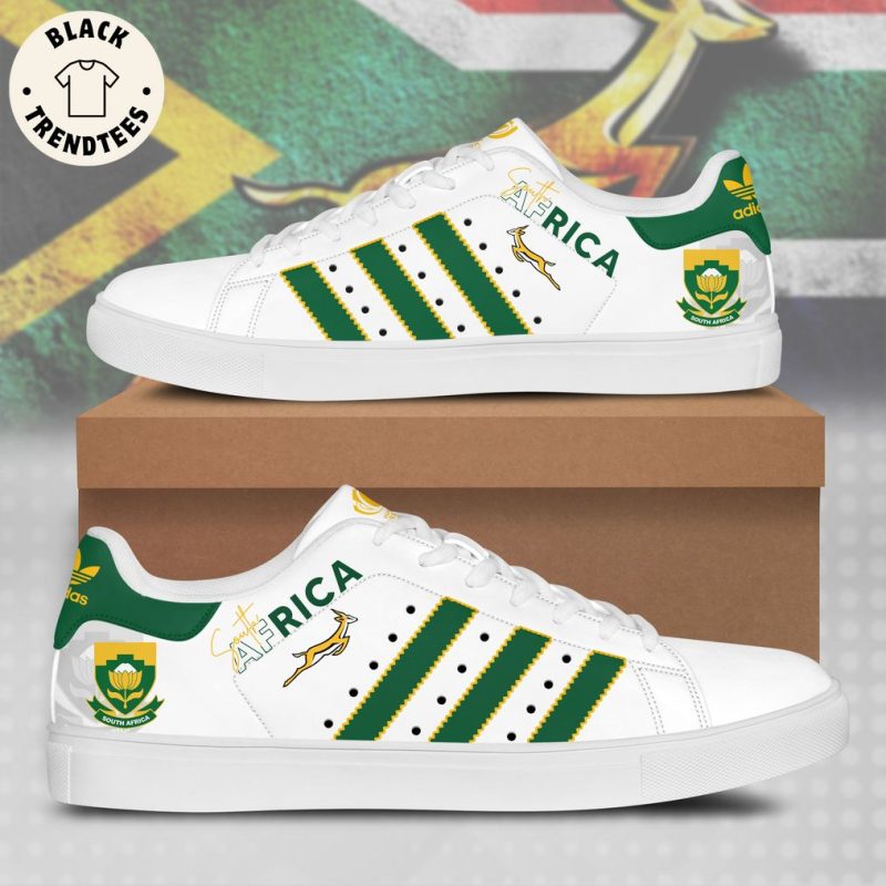 Rugby World Cup 2023 Africa Springboks Mascot White Green Trim Design ...